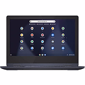 Lenovo 2022 Flex 3 Touchscreen Chromebook, 2-in-1 11.6" HD for Business and Student Laptop, MT8183 CPU, 4GB LPDDR3, 64GB eMMC, Webcam, Blue, Chrome OS, 32GB USB Card