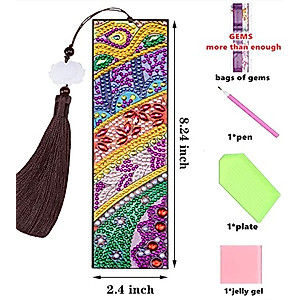 Diamond Bookmarks for Christmas: Four Seasons Trees Bookmarks and 3 Mandala Diamond Art Bookmarks
