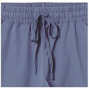 Amazon Essentials Women's Studio Woven Stretch Short, Blue Nightshadow, Large