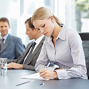 Premium Black Gel Pens, [0.5mm] Extra Fine Point Pens Smooth Writing Ballpoint Pens for Japanese Office School Stationery Supply (12 Packs)