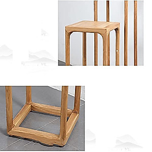 Bonsai Base Stand Wooden Plant Display Stand Tall Plant Stand Rack Indoor Flower Pots Stand Holder Planter Display for Living Room Balcony Garden Display Stand Base (Size : Large)