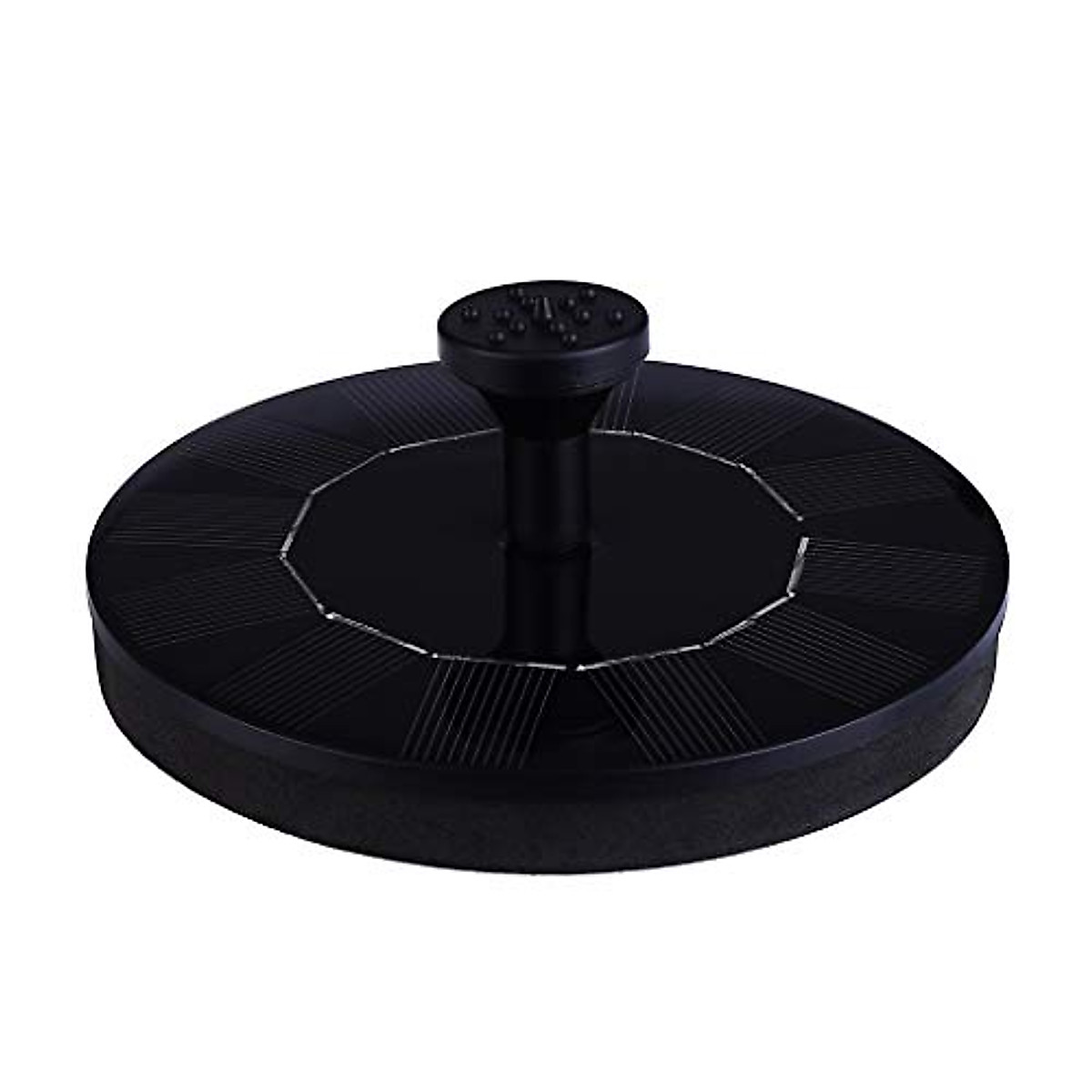 Solar Fountain Pump,GDJGTA New Upgraded Mini Solar Powered Bird Bath Fountain Pump Solar Panel Kit Water Pump,with 4 Different Spray Pattern Heads, for Pond, Pool, Garden, Fish Tank, Aquarium,Pat