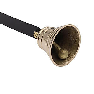 Roorkee Instruments Dog Doorbell Solid Brass Bell, Premium Quality Dog Training Bell for Loud Clear Sound, Metal Dog bell with Screws for disciplining, Doorbell For Stores, Restaurants, Bar and Hotel.
