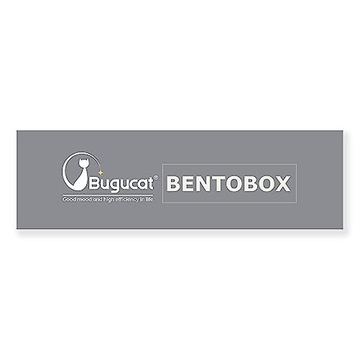 Bugucat Bento Box, Lunch Box with 4 Compartments and Cutlery, Reusable Bento Lunch Box for Adults, Food Storage Containers for School Work and Travel BPA-Free, Microwave-& Dishwasher-safe