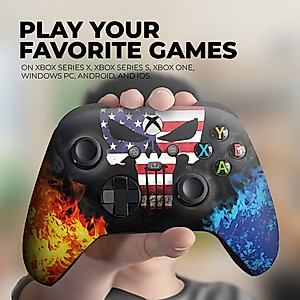 DreamController Original X-box Wireless Controller Special Edition Customized Compatible with X-box One S/X-box Series X/S & Windows 10 Made with Advanced HydroDip Print Technology(Not Just a Skin)