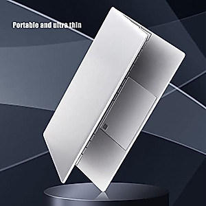 Garsentx Laptop, 15.6in Full HD Touchscreen, Intel N5095 Quad Core, 16GB RAM, Backlit Keyboard, Fingerprint Reader, Webcam, WiFi, HDMI, Bluetooth, for Windows 11, Silver(16+512G)