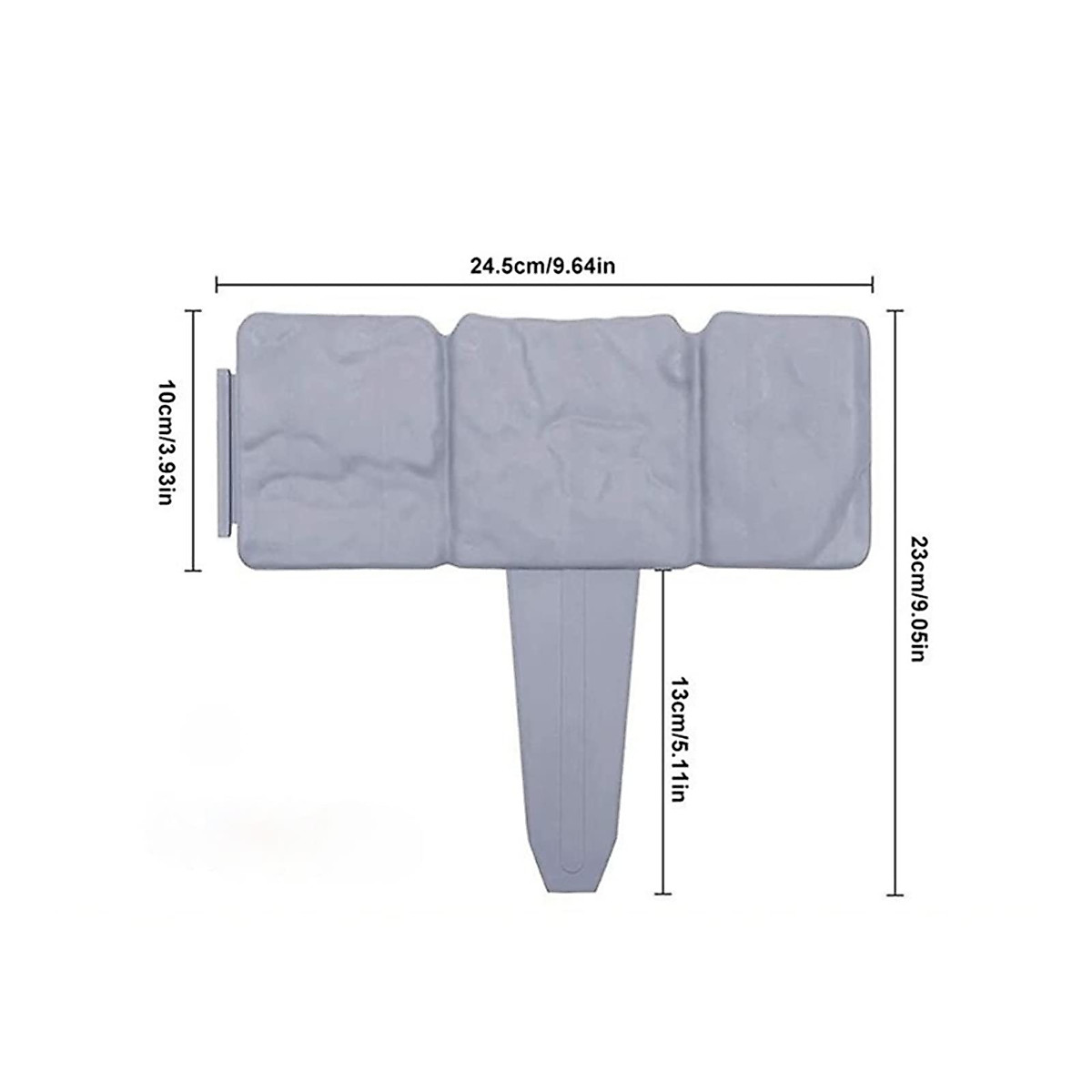 YUEMOL Garden Borders and Edging 5/10/20 Pcs Imitation Stone Effect Lawn Fence ，Gardening Edging Interlock Flower Bed Border Plant Bordering Grass Edge (Color : A)