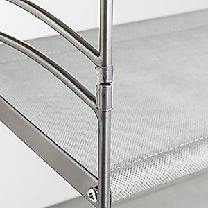 Lynk Vela Stackable Shoe Shelves 2 Tier - Shoe Rack Shelf - Platinum