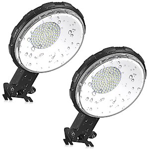 Ankishi LED Barn Light, Dusk to Dawn Outdoor Lighting with 100W 12000LM 5000K Daylight, IP65 Waterproof Area Street Light for Barns Street Yard Garage Warehouse Outdoor Security Flood Lights(2Pack)