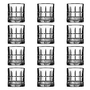 Anchor Hocking Manchester Rocks Old Fashioned Whiskey Glasses, 10.5 oz (Set of 12) -