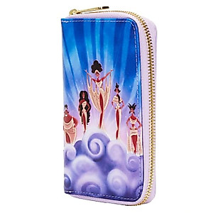 Loungefly Disney Hercules Muses Clouds Zip Around Wallet Hercules One Size