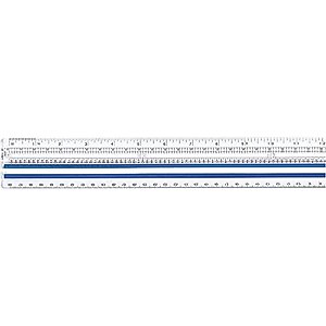 Westcott Data Processing Magnifying Ruler, 12-Inches, Clear (14125)
