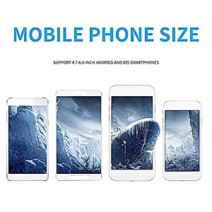 3D HD VR Glasses, 360° Panoramic View, Soft and Comfortable, Support Myopia Users Below 400 °, Suitable for The Current Smart Phone, 4.7-6.5 Inch Mobile Phone