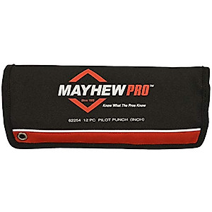 Mayhew 62254 Pro Pilot Punch Kit, 12-Piece