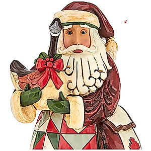Enesco Jim Shore Heartwood Creek Canadian Santa Figurine, 7.25 Inch, Multicolor