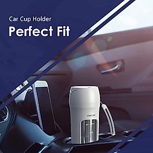 GREECHO Portable Blender, One-handed Drinking Mini Blender for Shakes and Smoothies, 12 oz Personal Blender with Rechargeable USB, Made with BPA-Free Material Portable Juicer