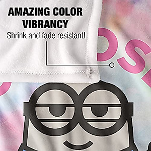 Minions Choose Snooze Tie Dye Silky Touch Super Soft Throw Blanket 36" x 58"