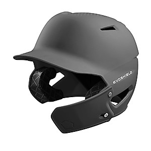 EvoShield XVT™ Matte Batting Helmet Face Shield - Charcoal, Left Handed Hitter