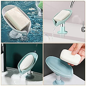 4 Pcs soap Drainer self draing soap Sucker Holder Suction Cup soap case Soap Drying Dish Soap Dish with Drain Plastic pallets Practical soap Shelves Drying Rack Travel Sponge abs
