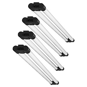 VEVOR 4 Pack LED Shop Light, 4 FT, 40W Linkable Shop Light Fixture, 4500 LM Surface & Hanging Mount Ceiling Lights 59 in Power Cords with ON/Off Switch, for Garage Warehouse Home Workkshop and Office