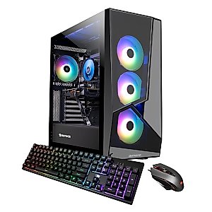 iBUYPOWER Pro Gaming PC Computer Desktop SlateMR 244i (Intel i7 11700F 2.5 GHz, AMD Radeon RX 6600 XT 8GB, 16GB DDR4, 480 GB SSD, WiFi Ready, VR Ready, Windows 11 Home)
