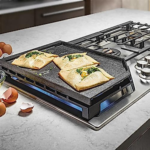 JXGRIDL236 Griddle Replacement Parts for GE Stove Parts Top Griddle Plate General Electric Gas Range Parts Cast Iron Side Griddle JGP5036DLBB CGP9536SLSS PGP7036DLBB Flat Top Pan 1 Pack