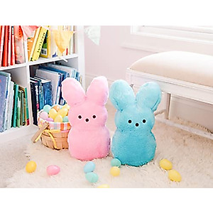 Animal Adventure | Shaggy Bunny Peeps | 15” Collectible Plush | Blue