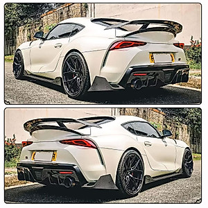 MCARCAR KIT Carbon Fiber Rear Bumper Diffuser for Toyota Supra A90 A91 2019-2022 Coupe 2-Door Lower Bumper Lip Spoiler Valance Protector Factory Outlet