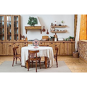 Good Housekeeping All-Metal 12" Retro Table Fan, Pink