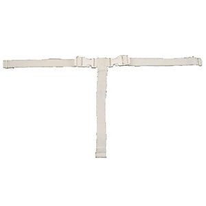 Replacement Part for Fisher-Price Discover 'n Grow Busy Baby Booster - W9432 ~ Fits Many Models ~ Replacement White 3 Point Strap