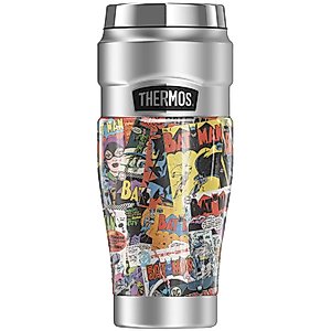 Batman Comic Covers, THERMOS STAINLESS KING Stainless Steel Travel Tumbler, Vacuum insulated & Double Wall, 16oz