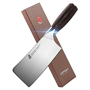 TUO Pro Chef Knife 6 inch & Chopper Knife 6 inch & Boning Knife 6 inch - German HC Stainless Steel - Ergonomic Pakkawood Handle - Osprey Series with Gift Box