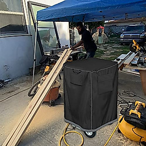 Table saw cover, 29in dustproof portable table saw cover, Fit for Most Table saws and planer, water proof, 29"L x 23"W x 46"H, Black