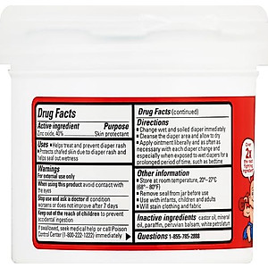 Boudreaux's Butt Paste Maximum Strength Diaper Rash Cream, Ointment for Baby, 14 oz Flip-Top Jar