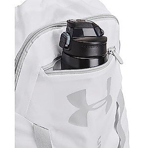 Under Armour Unisex-Adult Undeniable Sackpack, (100) White/Halo Gray/Halo Gray, One Size Fits Most