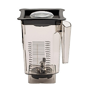 YoupO Compatible for Blendtec Jar 90 Oz 3 Quart Mixer Jar with Stainless Steel Blades and Ventilation Cover