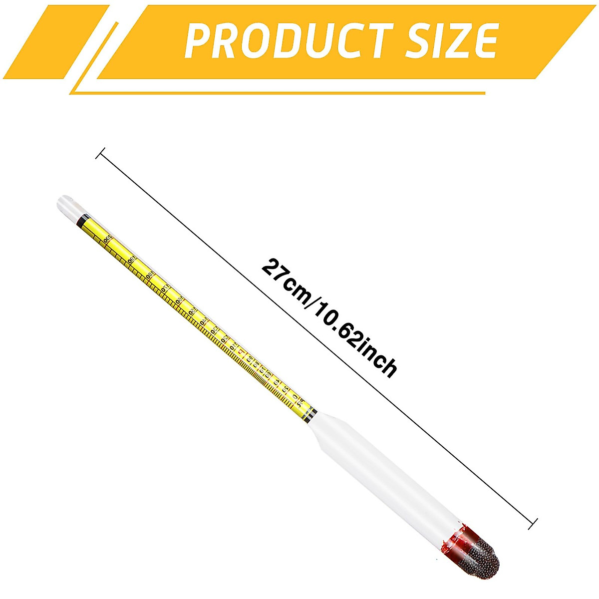 6 Pcs Alcohol Hydrometer 0-200 Proof and Tralle Hydrometer Alcohol Digital Accurate Alcohol Proof Tester for Liquor Wine Brew Beer and Distilling Moonshine Alcoholmeter