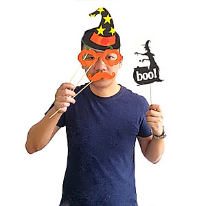 Halloween Photo Booth Props 27 Pcs for Halloween Decorations