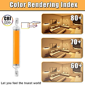 10 Pack 78mm 10W R7S LED Bulbs 100W Halogen Replacement LED R7S Light Bulb J T-Ype T3 Double Ended Work Bulbs for Garage Light Floodlight, Dimmable ,Natural White 4000k