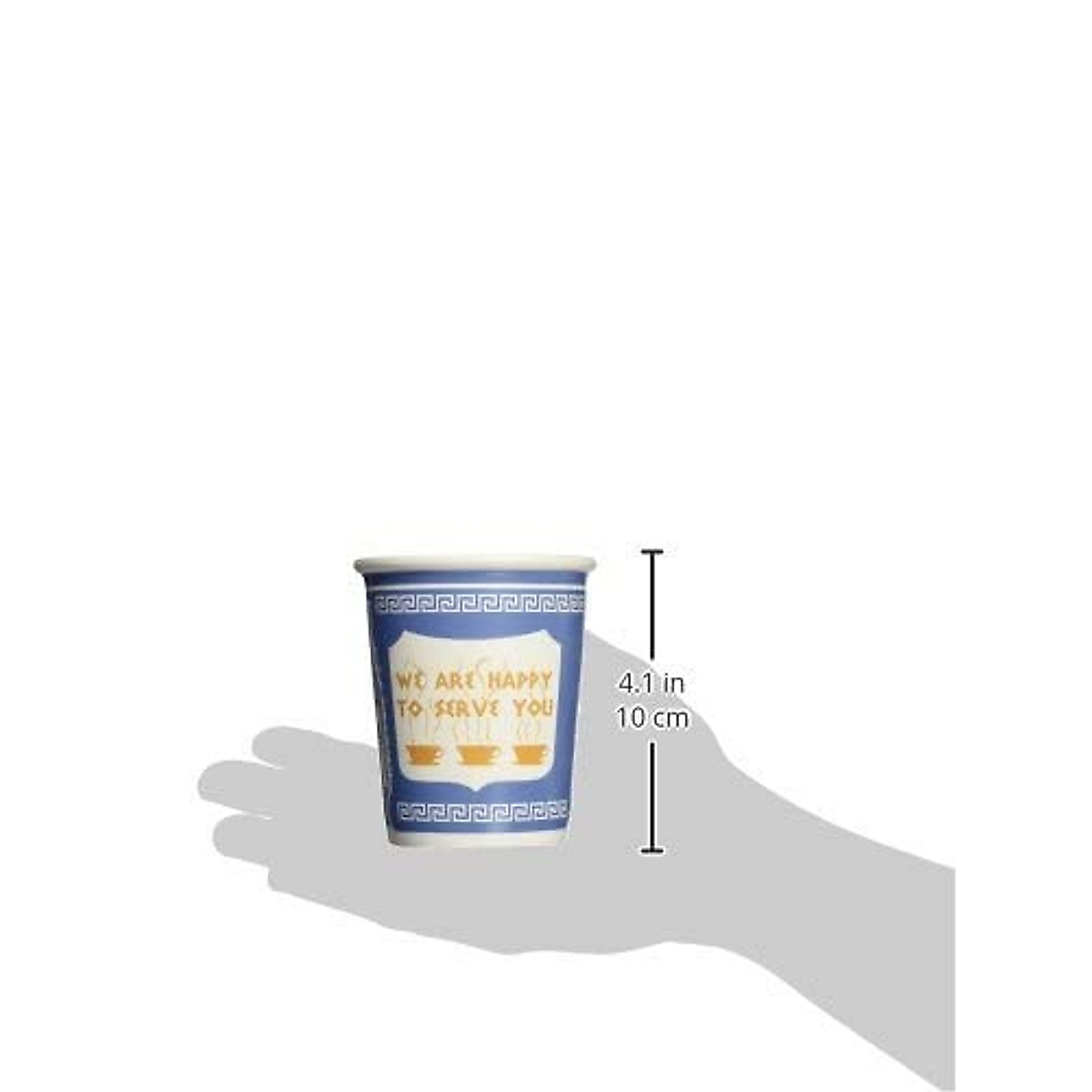 Exceptionlab Inc. 0-Ounce Ceramic Cup "We are happy to serve you"