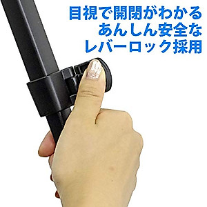 Velbon 301482 Family Tripod EX-440 4-Stage Lever Lock, Total Height 60.2 inches (153 cm), Leg Diameter 0.8 inches (20 mm), Small Size, 3-Way Head Head, Compatible with DIN Standard Quick Shoes,