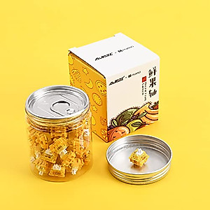 YUNZII Ajazz Diced Fruit Switch, 3 Pins for DIY MX Mechanical Keyboard, 45 pcs (Ajazz Banana Switch)
