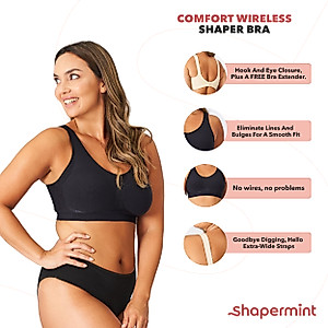 SHAPERMINT Bras for Women - Womens Bras, Compression Bra, Wirefree Bra, Stretchable Straps Bra, from Small to Plus Size Bras for Women