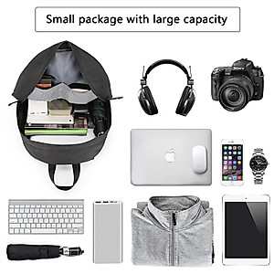 BE SMART Lightweight School Backpack Casual Large Daypack fits 13.5" Laptop, Outdoor Sports Rucksack Kids Book bag for Work,Travel,Daily Use,Mummy bag, suit for Men & Woman,20L