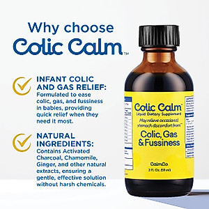 Colic Calm Gripe Water, Colic & Infant Gas Relief Drops, 2 Ounce