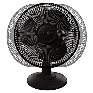 Lasko Lasko-12 Table, 3-Speed, Black (2017) Household Fans, 12
