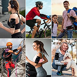 HLOMOM Wristband Phone Holder for Running, 360°Rotation & Detachable Sports Armband with Key Holder for iPhone 14/13/12/Pro/Pro Max/XS/XR/X/8/7/6/Plus, Samsung Galaxy, Fits 4''-6.5''Phone