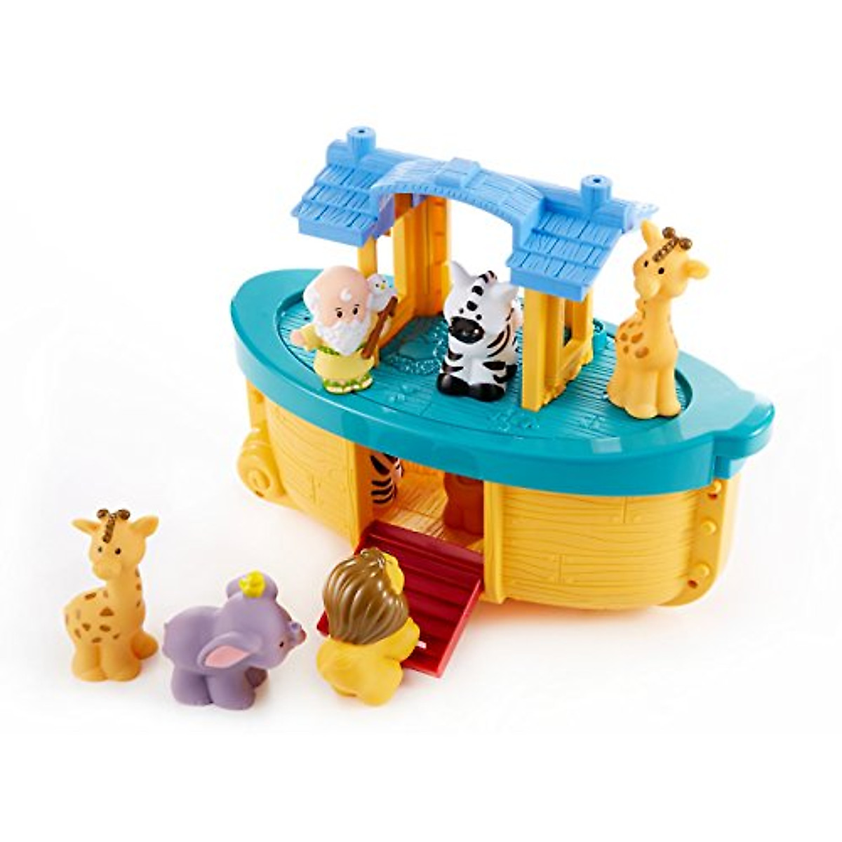 Fisher-Price Little People Noah's Ark playset with 9 figures for toddler and preschool pretend play ages 1 to 5 years