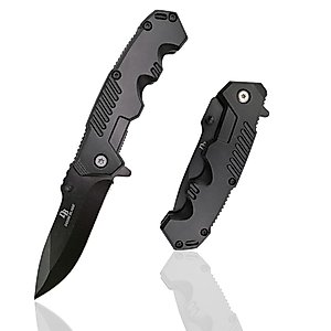 DOOM BLADE 7.87" EDC Cool Sharp Tactical Folding Pocket Knife,Spring Assisted Opening Knifes with Liner Lock,Pocketclip - Best Camping Fishing Hiking Survival Knife