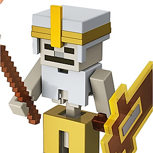 Mattel Minecraft Dungeons 3.25-in Collectible Battle Figure and Accessories, Based on Video Game, Imaginative Story Play Gift for Boys and Girls Age 6 and Older